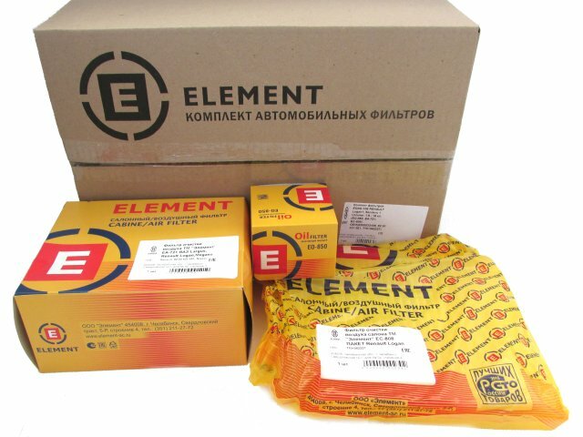 Комплект фильтров RENAULT Logan1, Sandero1 1.6-16кл. (EO-850, EA-721, EC-808)