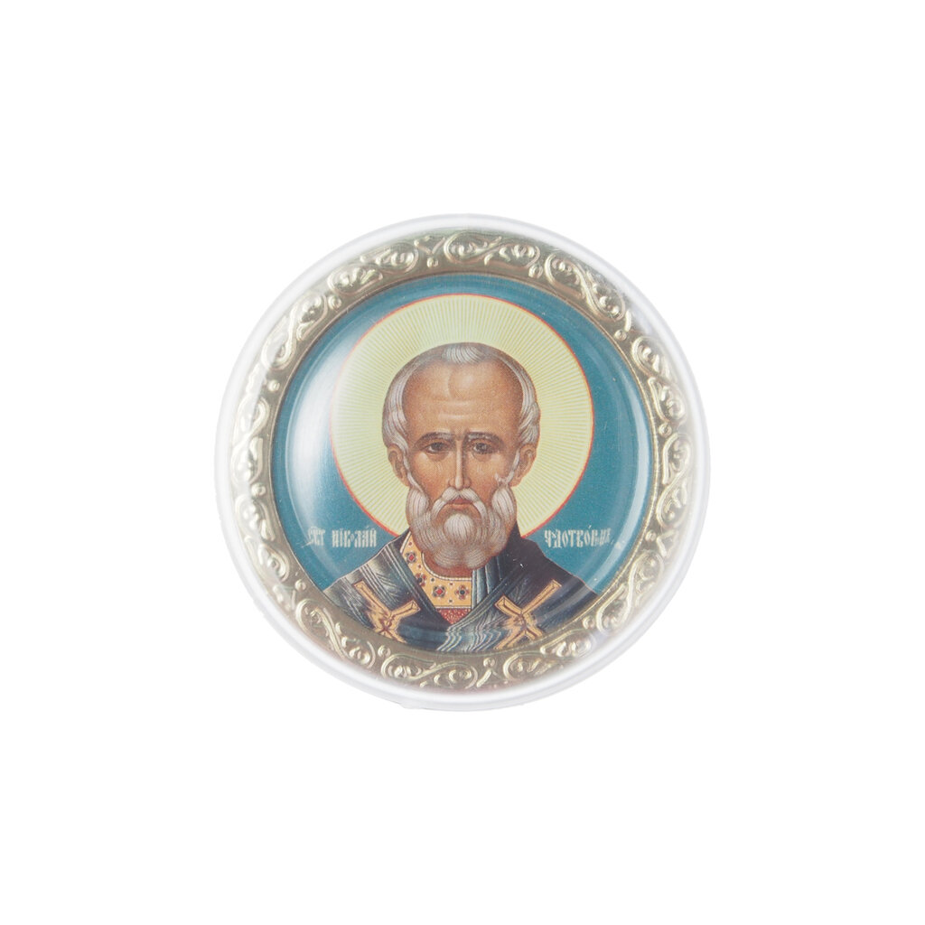 Икона "Николай Чудотворец" односторонняя на липучке