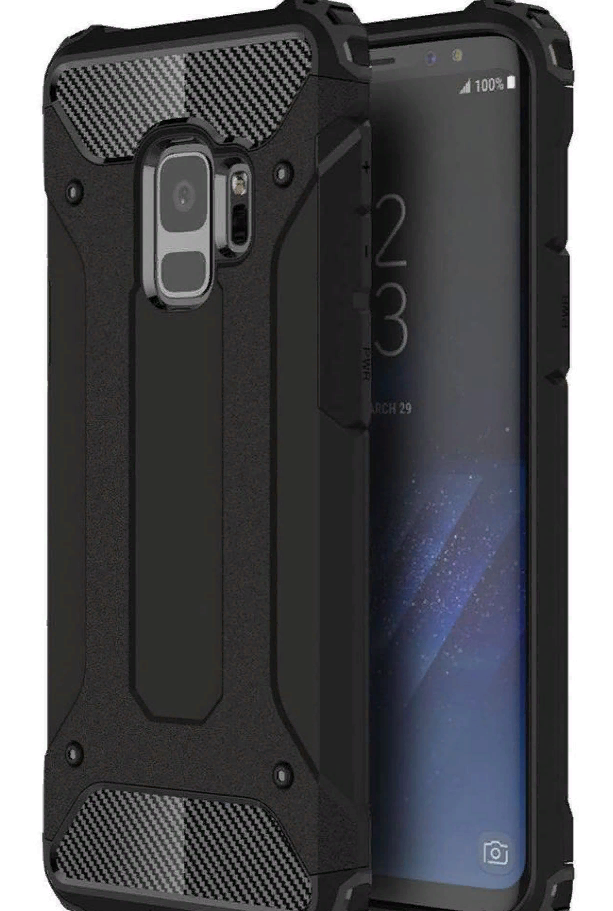 Чехол-бампер MyPads для LG G8s ThinQ противоударный усиленный ударопрочный черный