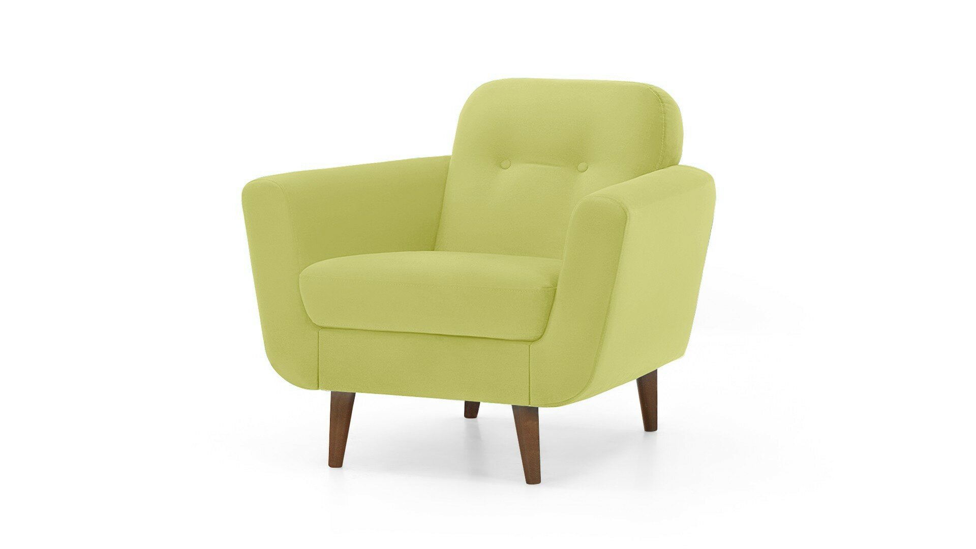 Кресло Дадли Vivaldi 33 NOW 88x88x77 см, желтый Велюр, нераскладной Фиеста