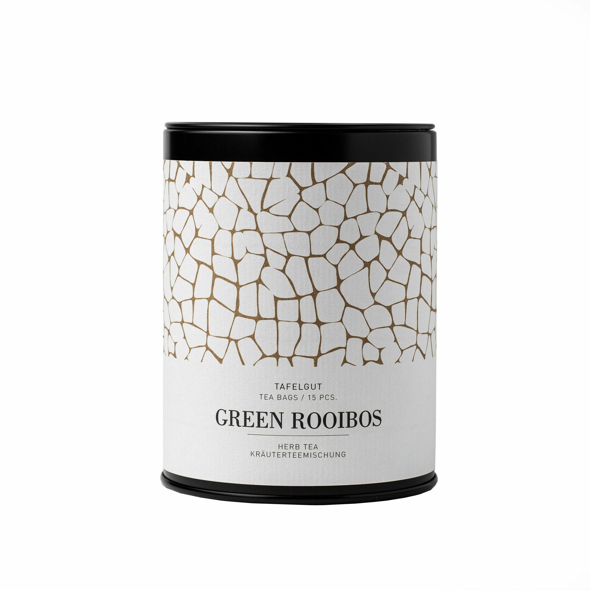 Чай травяной Tafelgut GREEN ROOIBOS, Пакетированный (38 гр) - 15 пакетиков в жестяной банке