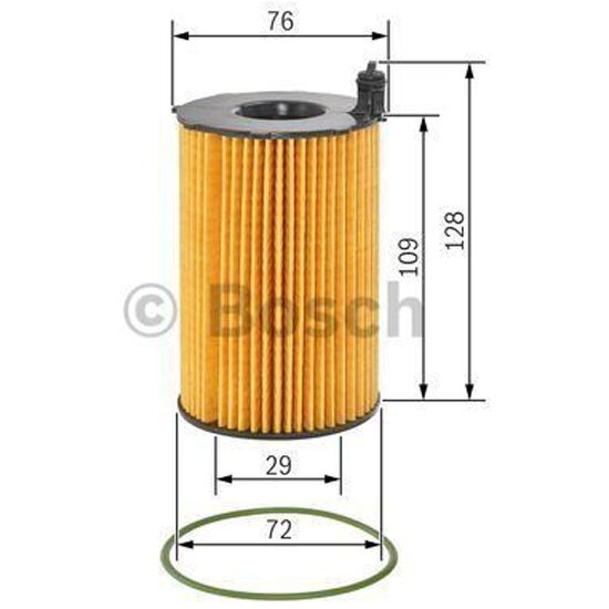 Фильтр масляный, вставка Bosch F026407122
