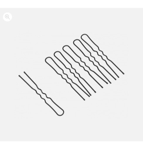 Dewal Pro Шпильки, невидимки, зажимы Dewal Шпильки черные, волна 45 мм, 60 шт