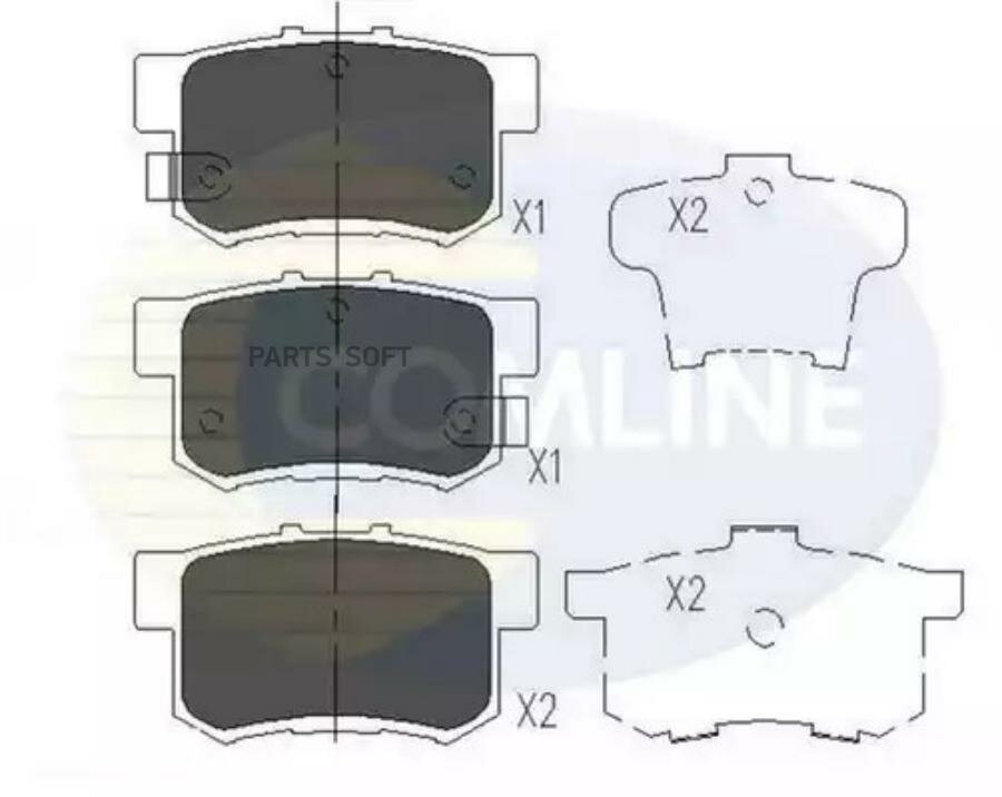 Колодки FIAT SEDICI 06 -/SUZ SX4 06 - Comline арт. CBP36049