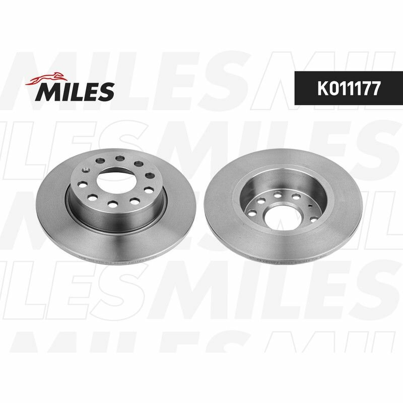 Диск тормозной задний MILES K011177 для а/м Audi, Skoda, Volkswagen