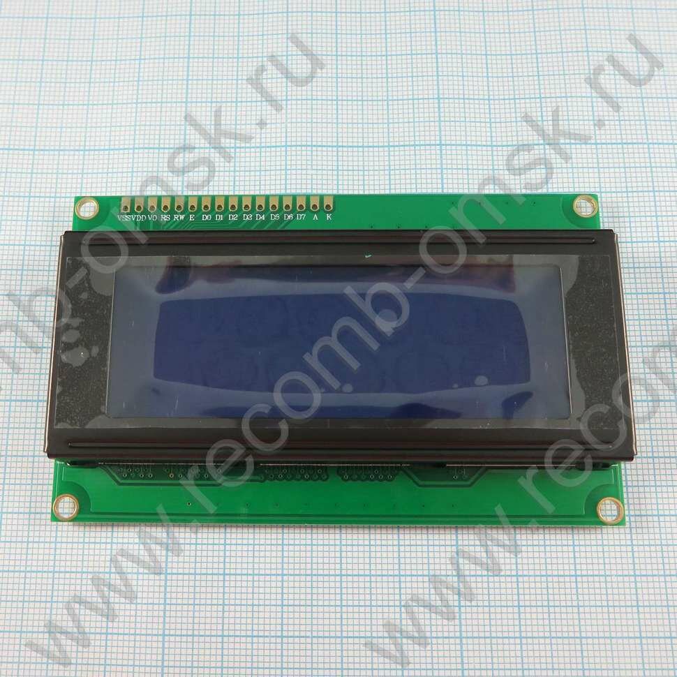 ЖК-дисплей LCD2004A 20x4 5В синий