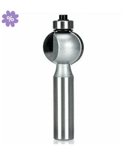 Фреза по дереву кромочная галтельная, 8х24Dх10H R5 мм, CTФ-1015, в упаковке 1 шт