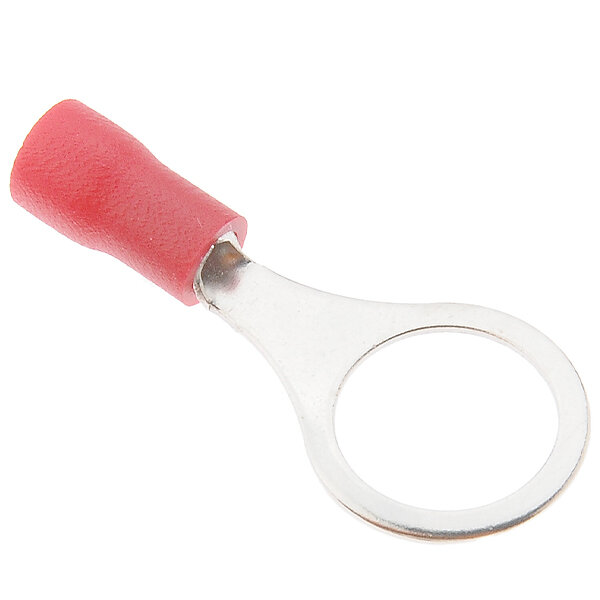 Наконечник НКИ RV1.25-10 медный 1,5-10 кольцевой 1,5мм2 изолированный красный, ПВХ (100 шт. в комплекте)