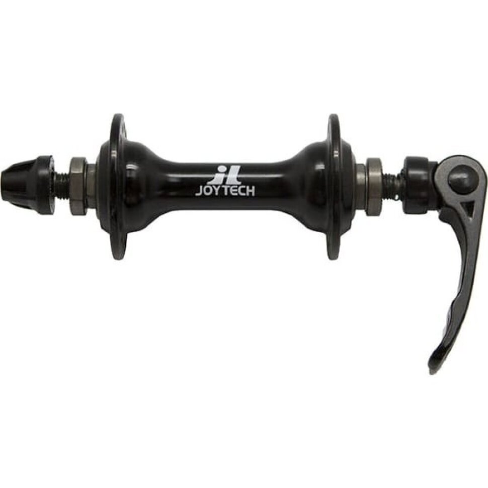 Втулка передняя JoyTech A171DSE-20, на 20 спиц, ось CrMo 9х108х100мм, с эксцентриком, насыпные подшипники, черная