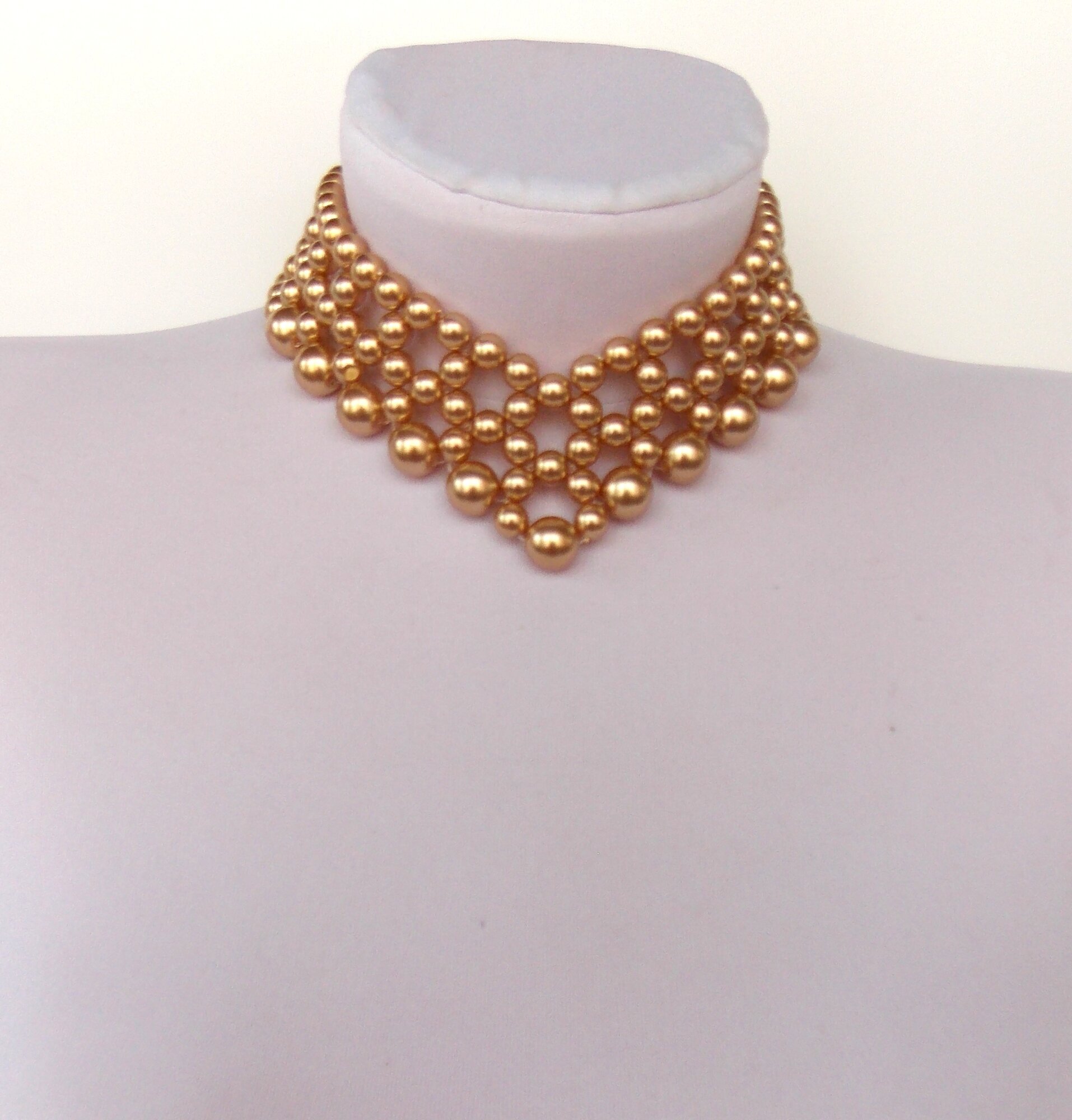 Колье, жемчуг имитация