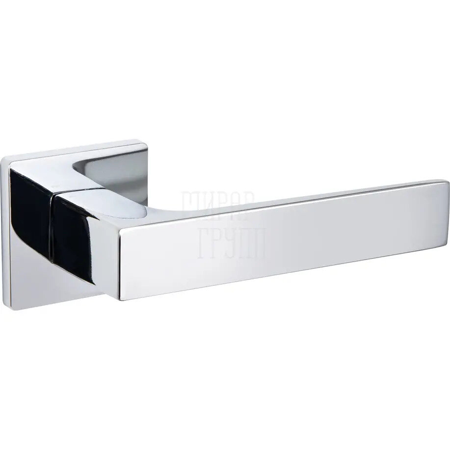 Дверная ручка на квадратной розетке Fuaro (Фуаро) "RED LINE" RL хром