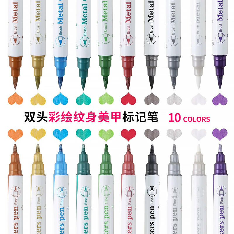 Ручка для временных татуировок Sumeiqi, рисование татуировок на теле, водостойкий долговечный маркер для ручной росписи