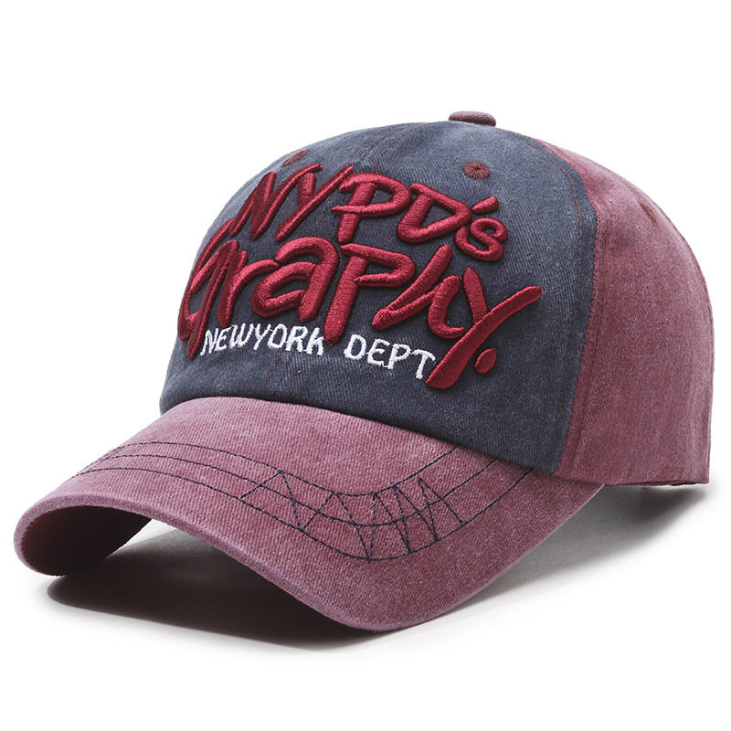 Мягкая и жесткая текстурка JYL Бейсболка унисекс для улицы защита от солнца джинсовая старенная / XW-46