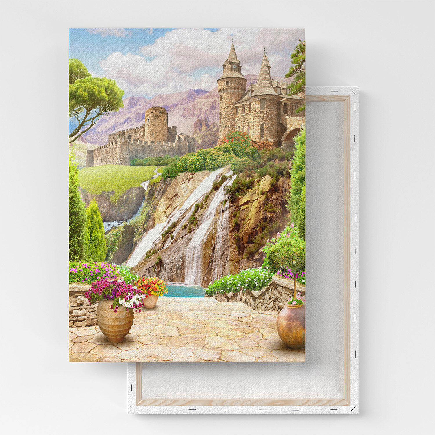 Картина на холсте, репродукция / Замок / Размер 30 x 40 см