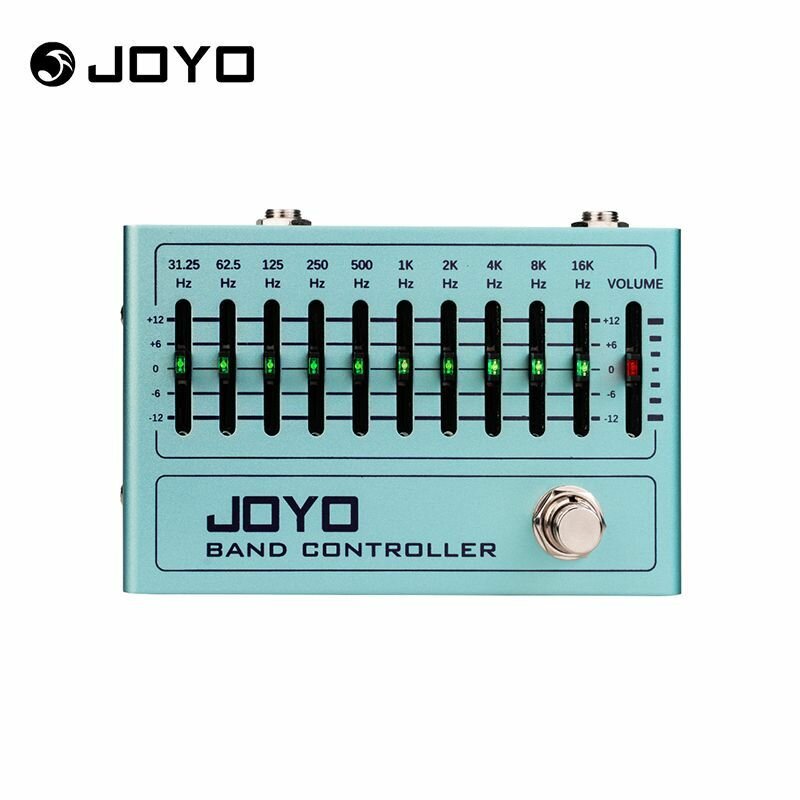 JOYO R-12 BAND CONTROLLER Эквалайзер Эффект педали электрогитары 10-полосные педали эквалайзера True Bypass -jua