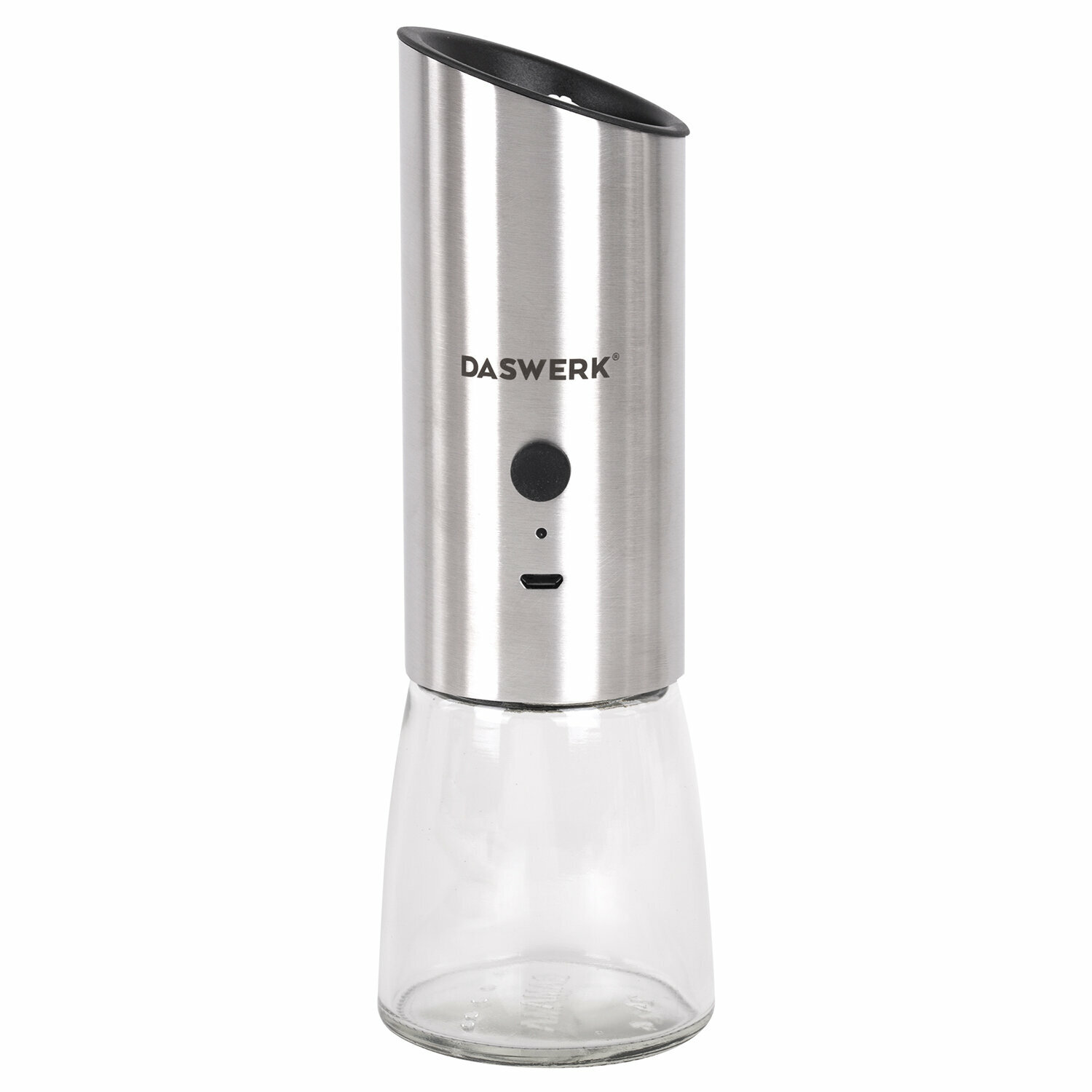 Мельница для специй гравитационная, электрическая, с подсветкой, USB, PM-7, DASWERK (дасверк), 456625