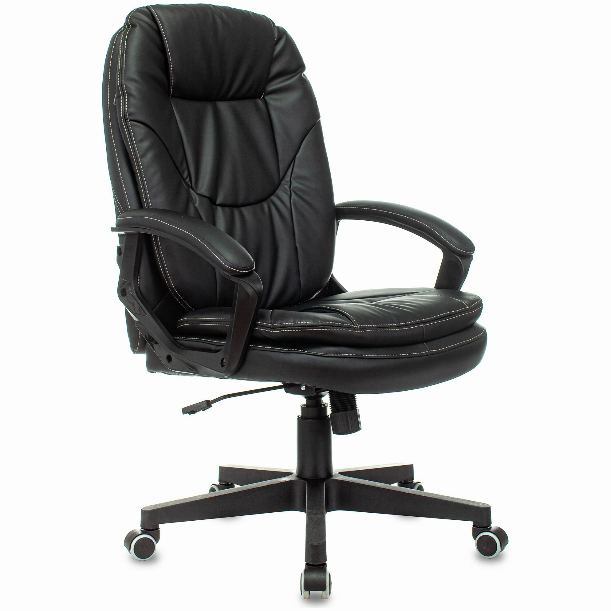 Кресло руководителя Бюрократ CH-868N, обивка: эко. кожа, цвет: черный