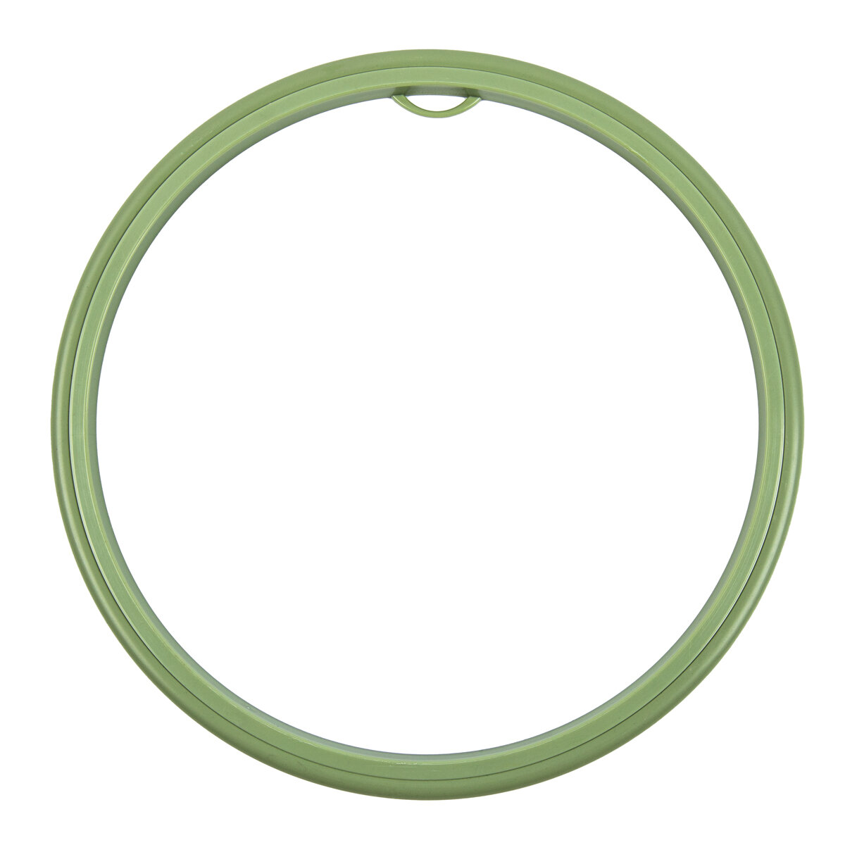 "Gamma" ПРБ-21 d 210 (внутр. d 195) мм пяльцы-рамка круглые пластик №02 оливковый