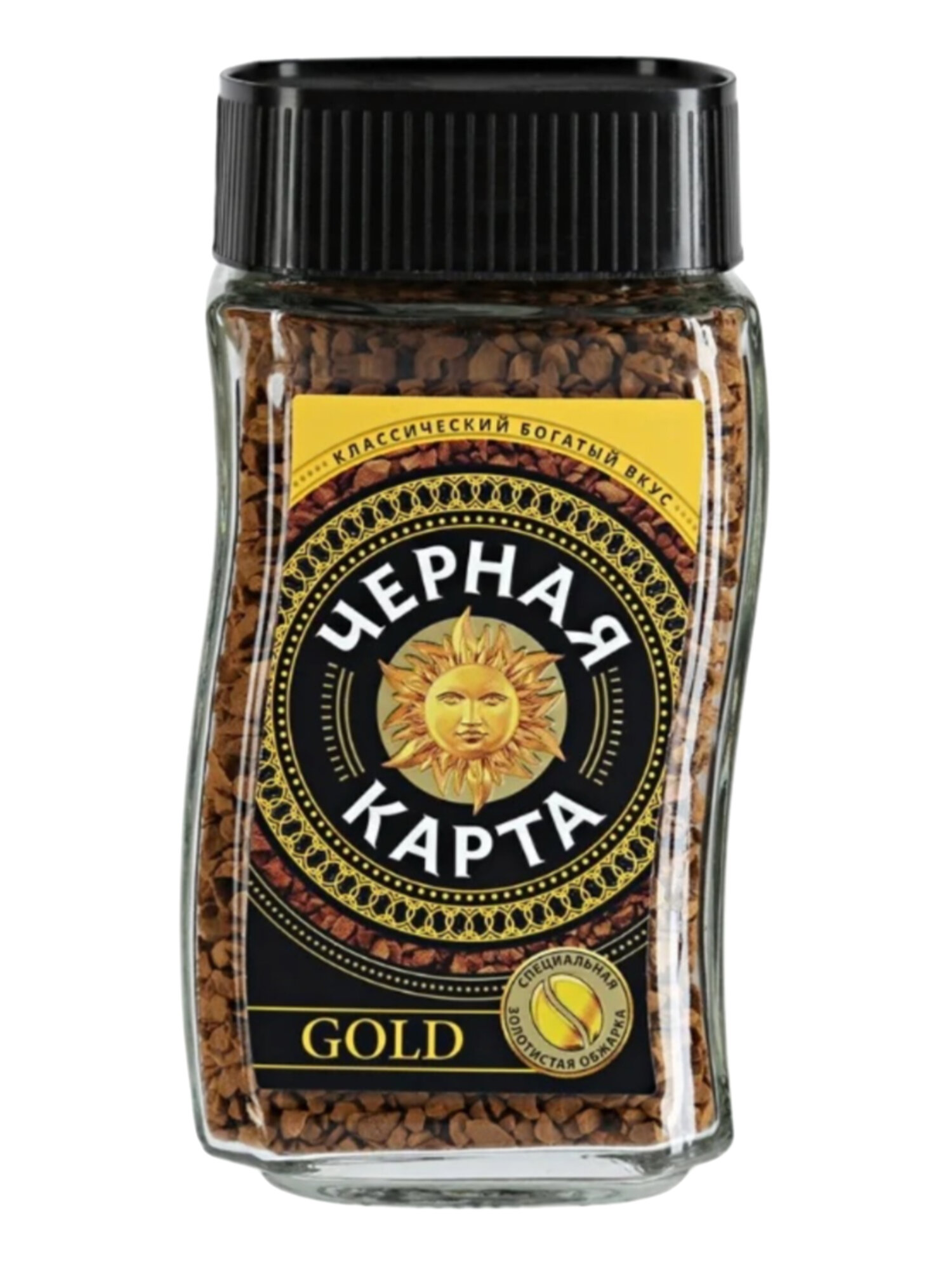 Кофе растворимый Черная карта Gold 95 г