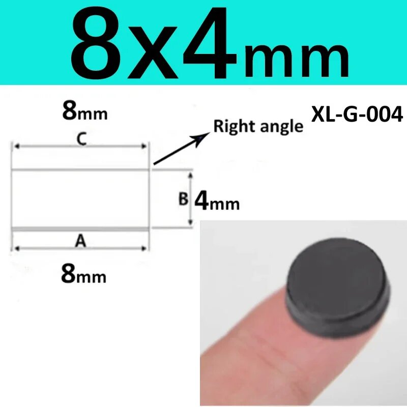Черные резиновые самоклеящиеся накладки для мебели 10Pcs, 8x4mm