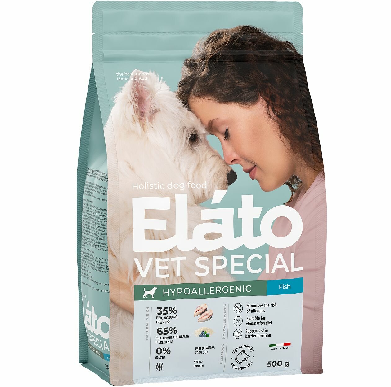 Elato Holistic Vet Special Hypoallergenic полнорационный сухой диетический корм для собак всех пород с рыбой, 0,5кг