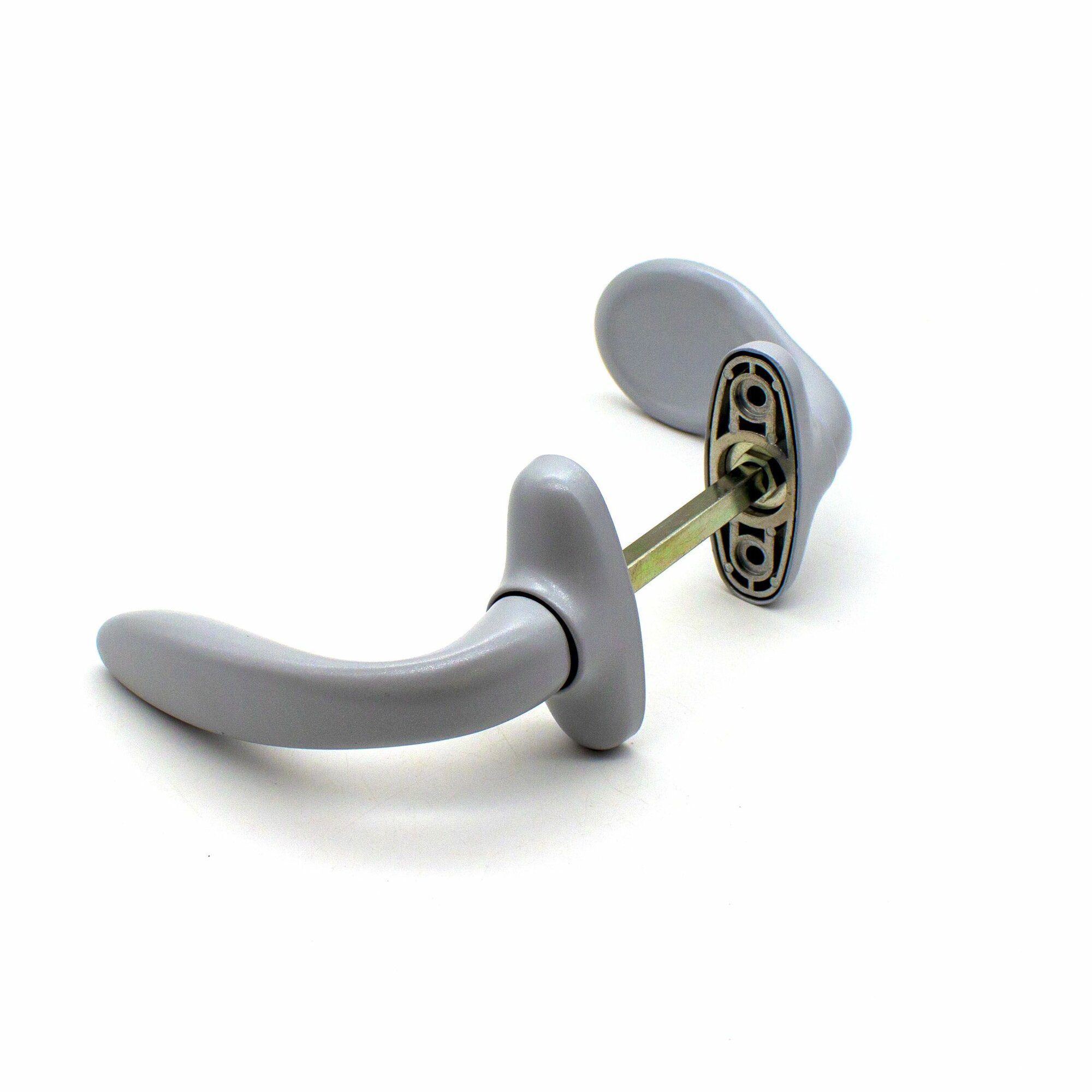 Ручка для двери с ограничением систем доступа, светло-серая