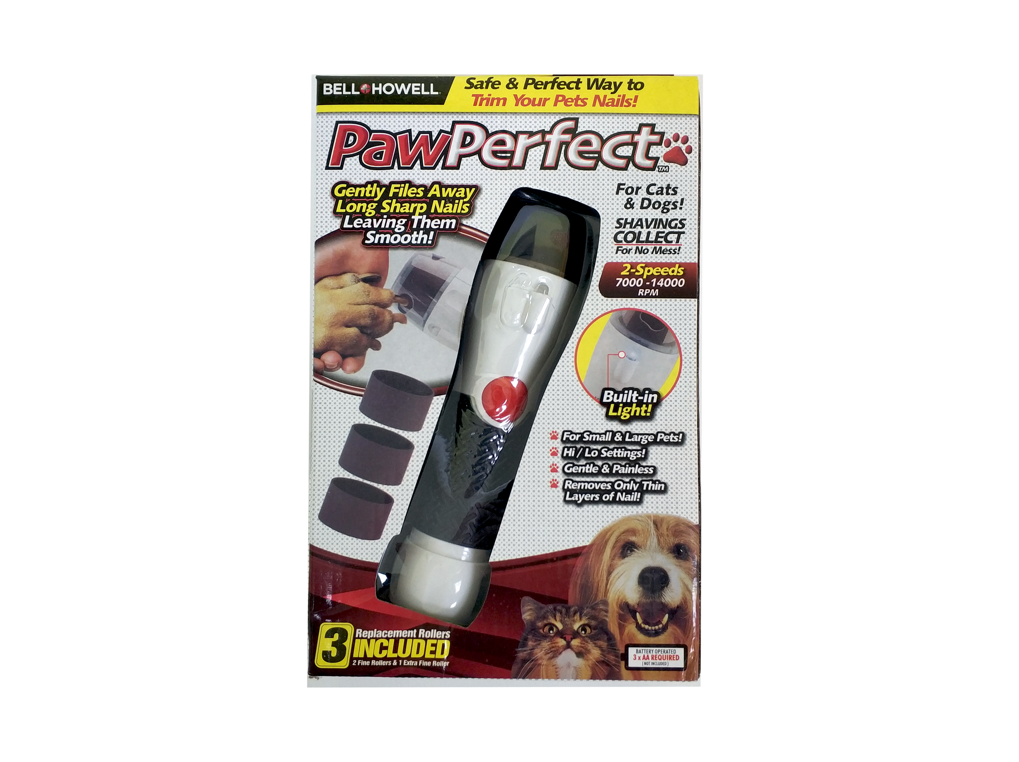 Электрическая пилочка для когтей животных PawPerfect J-226