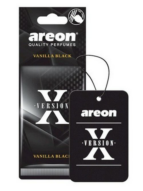 Ароматизатор автомобильный Areon X-Version Vanilla Black, картон