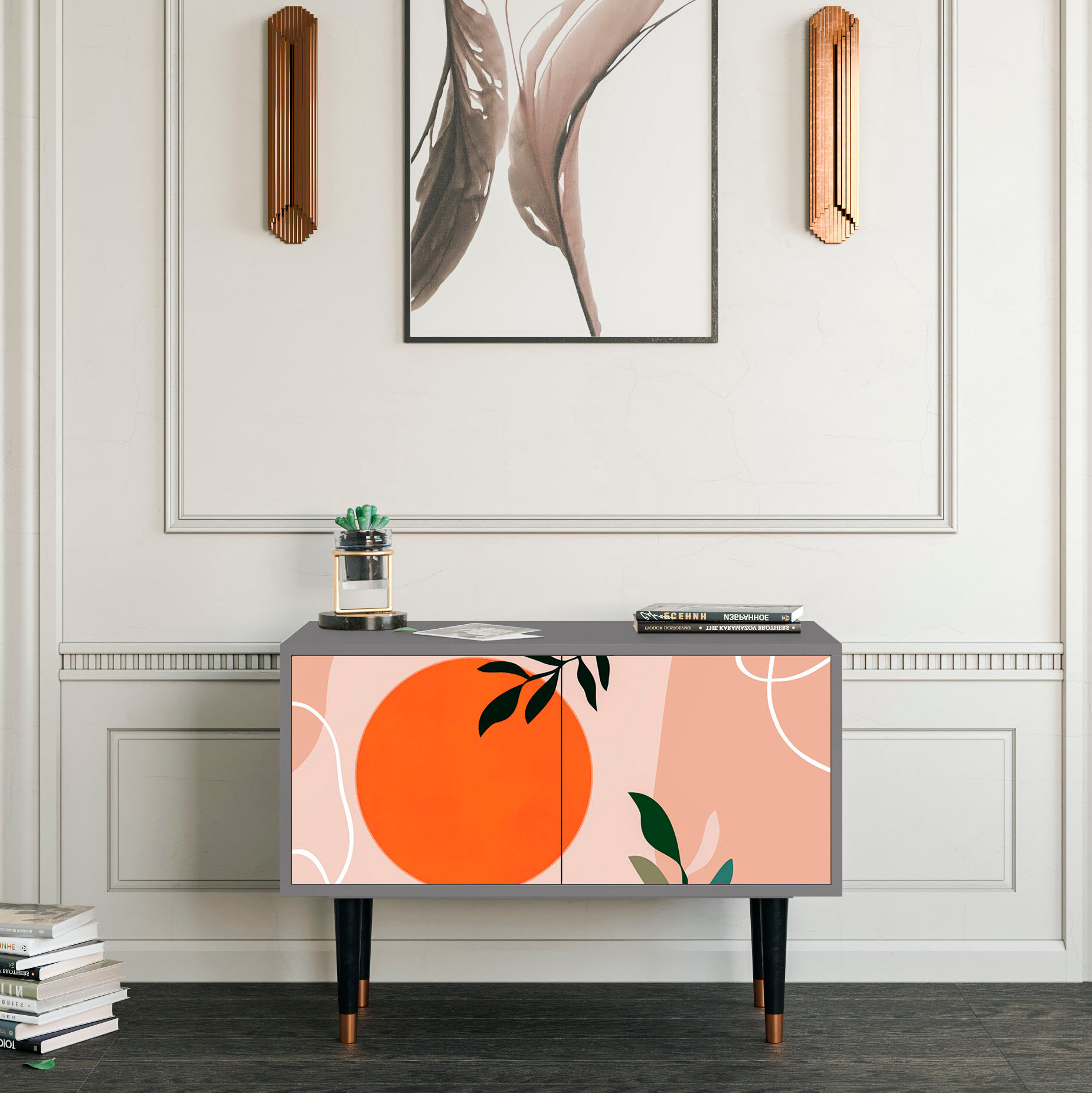 Комод - STORYZ - S1 Artwork, Размер - 94 x 69 x 48 см, Цвет корпуса - , Серый