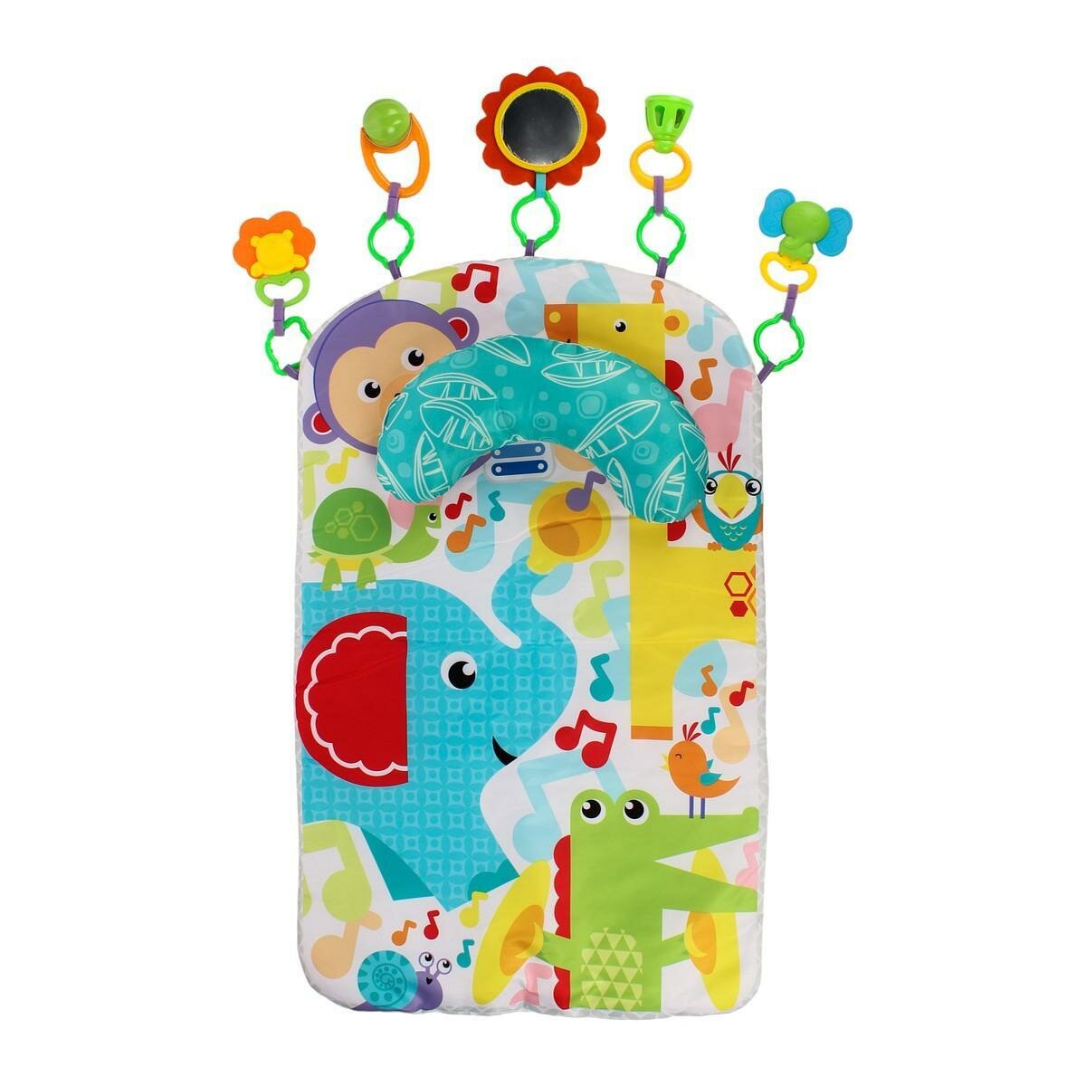 Коврик развивающий для малышей «Perfect Sense Deluxe Gym», 60х75х45 см, 5 подвесок, музыкальные эффекты, текстиль/пластик