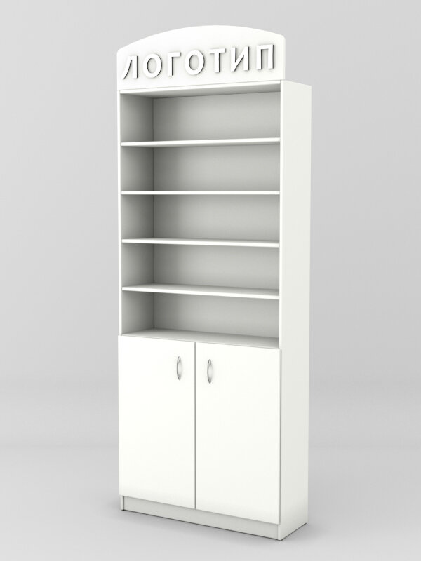 Стеллаж для чая и кофе №1 с фризом, Белый. Производитель товара - компания Westcom.