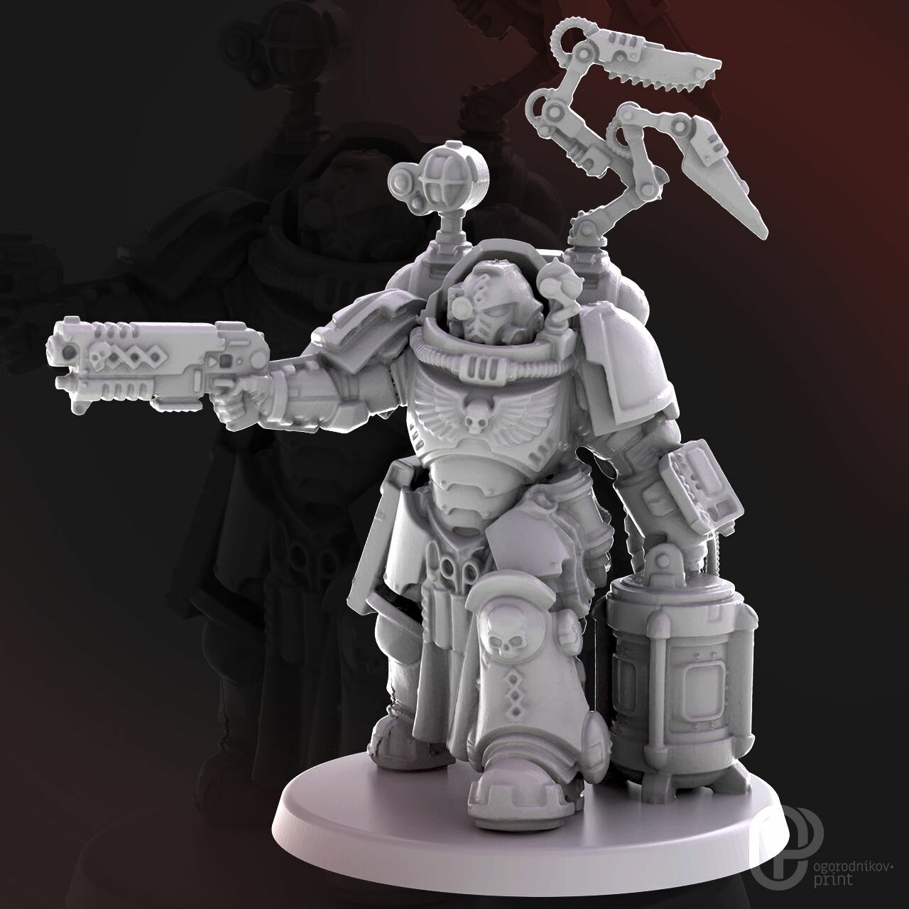 Миниатюра Apothecary Biologis / Вархаммер 40000 - Warhammer 40K (60мм)