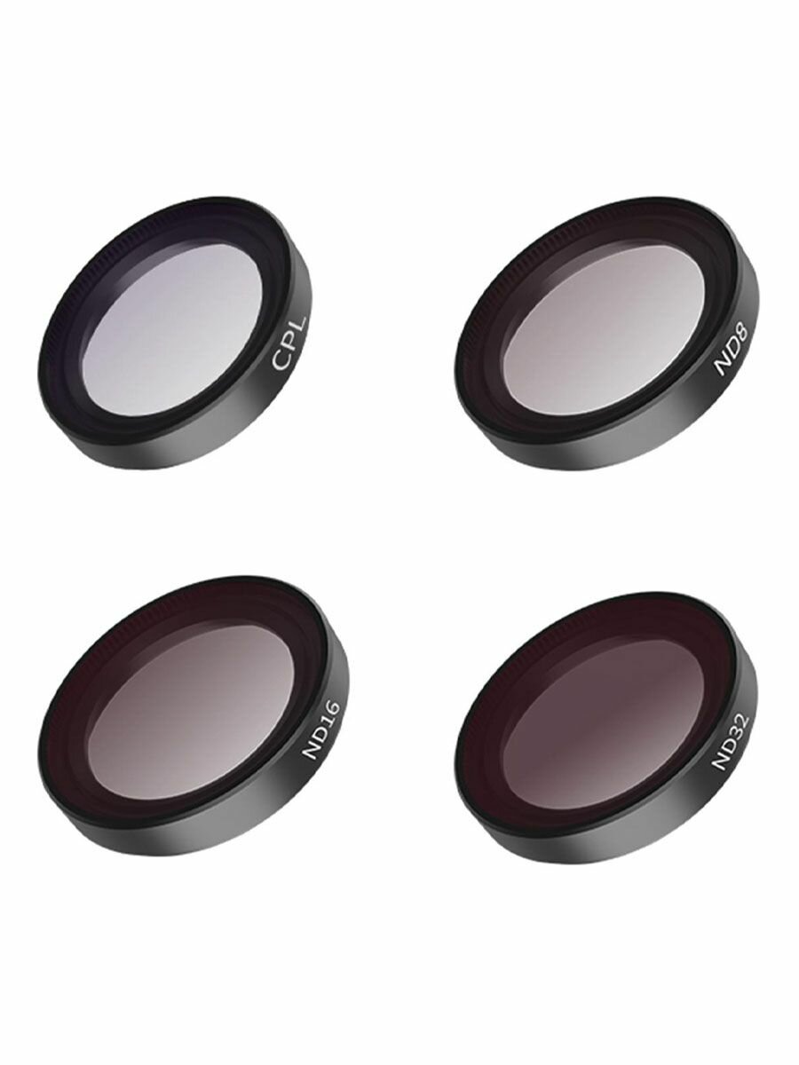 Комплект светофильтров из 4шт CPL/ND8/ND16/ND32 для Insta360 Go 3/2