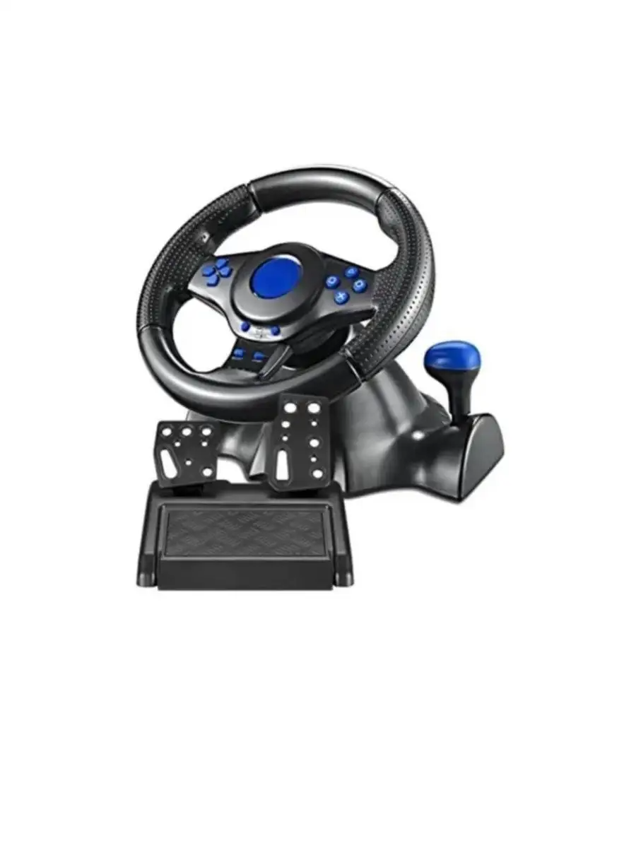 Гоночный руль для игровых приставок с педалями GT-V7 MA-2, для ПК, PS3, PS4, XBox 360, NS, черный