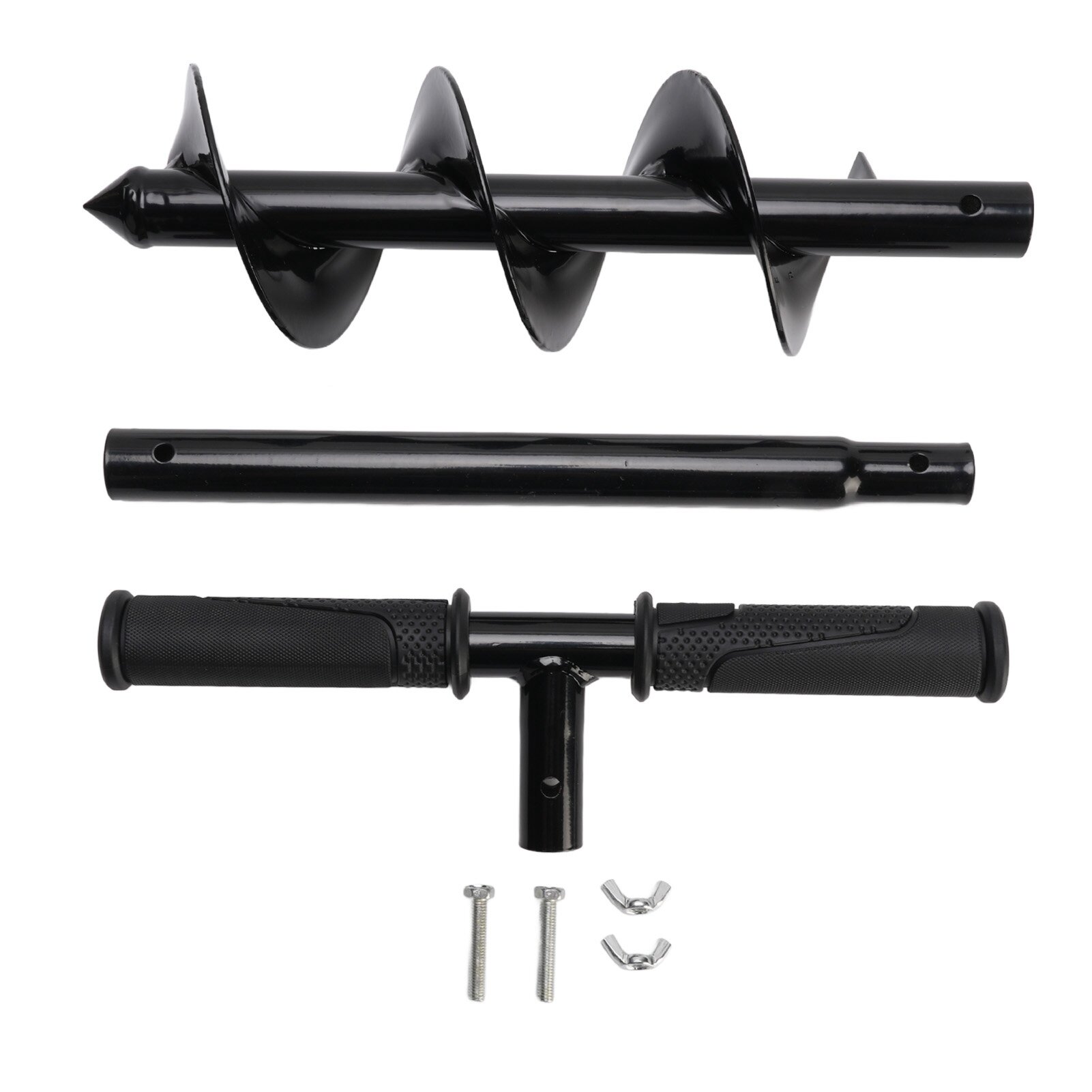 Ручная шнековая буровая коронка Т-образной формы из холоднокатаной стали для сада. Ручная буровая коронка.