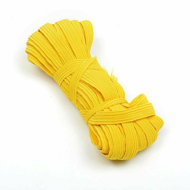 Резинка продёжка 10мм желтый 10 м С1049