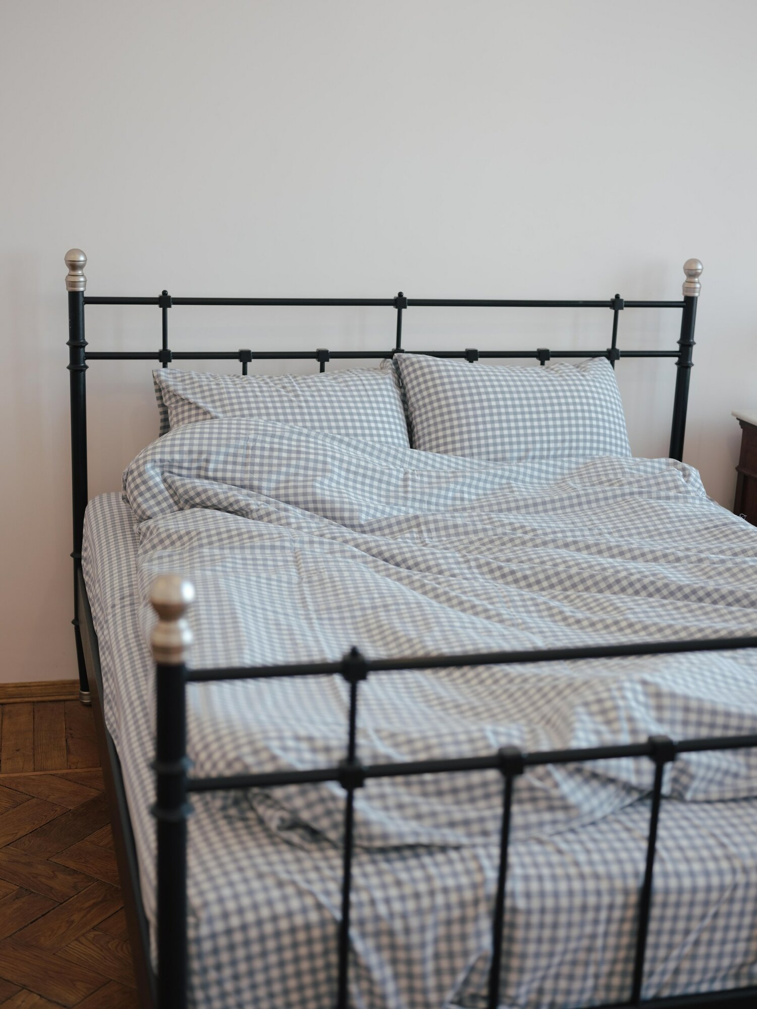 Комплект постельного белья MAZYAGA "Синяя клетка", 100% хлопок