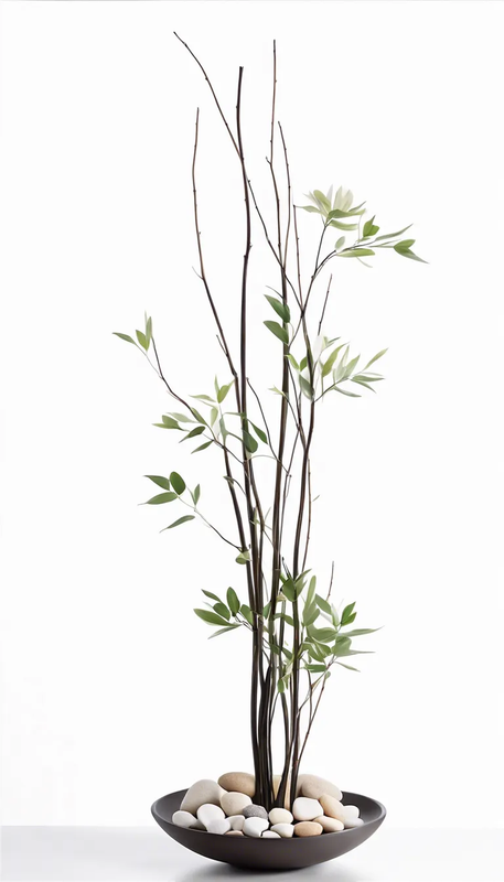 Ветки дерева с листьями. В 110 см