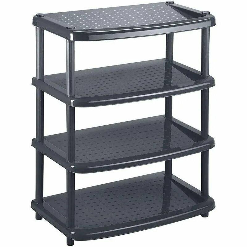 Этажерка BP_ для обуви паола 4 полки 490Х310Х780мм Черный, 2139852
