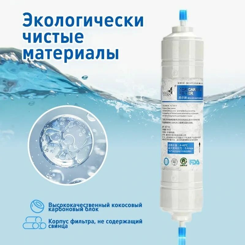 Сменные фильтры, Постфильтр угольный (совместим со всеми фильтрами и системами обратного осмоса)