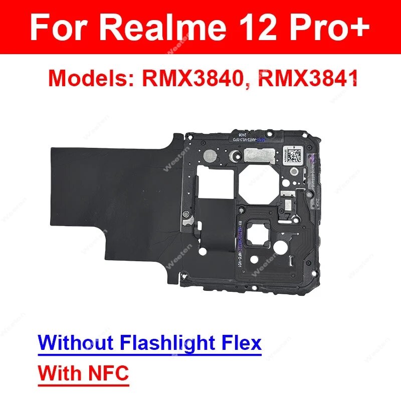 Крышка материнской платы для Realme 10Pro 11Pro Plus 10 Pro 11 Pro Plus, основная плата с фонариком, гибкий кабель, ленточные детали 12Pro Plus
