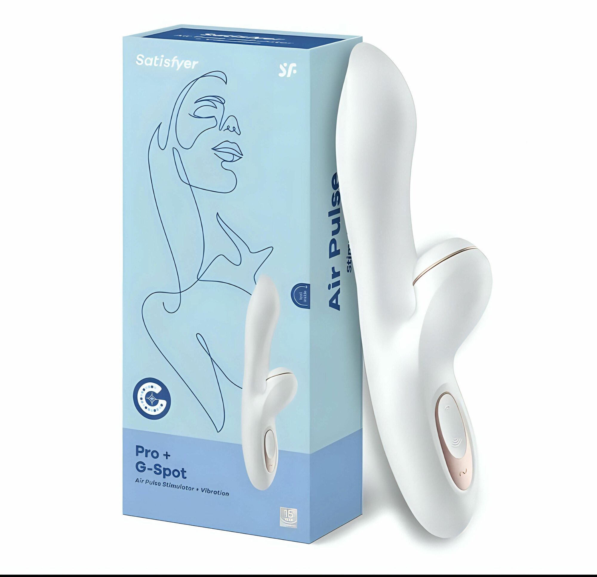 Вибратор Satisfyer с вакуумной клиторальной стимуляцией Pro + G-Spot Rabbit Сатисфаер Кролик женский вибратор