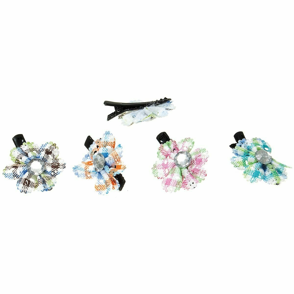 Бантик-заколка для собак "Комильфо", 8 штук, размер 3,5 см, Zoo One, 15122