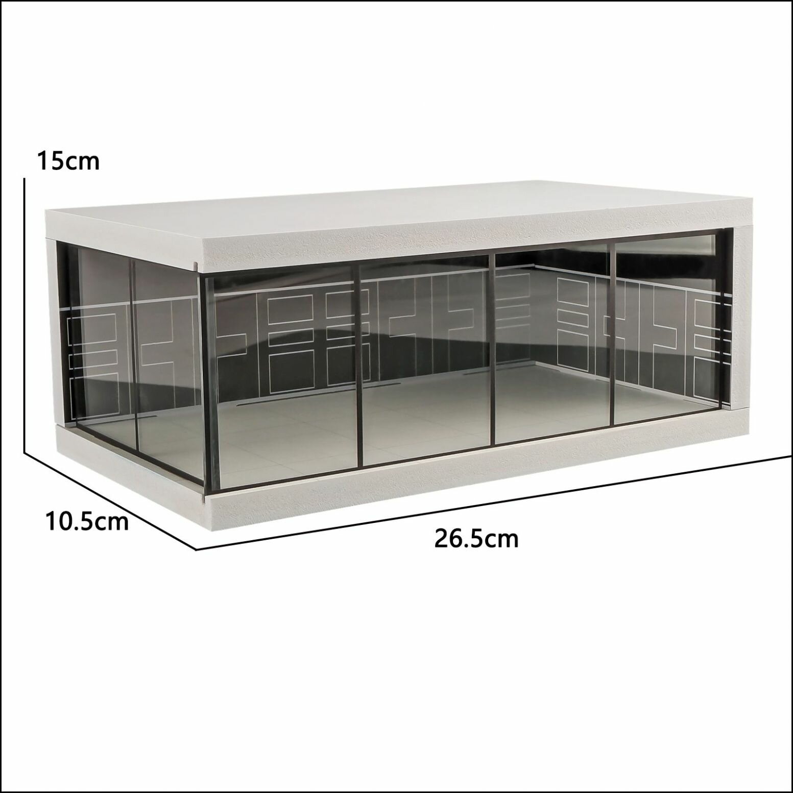 Эксклюзивный диорамный гараж для коллекционных авто 1/64 с парковочными местами