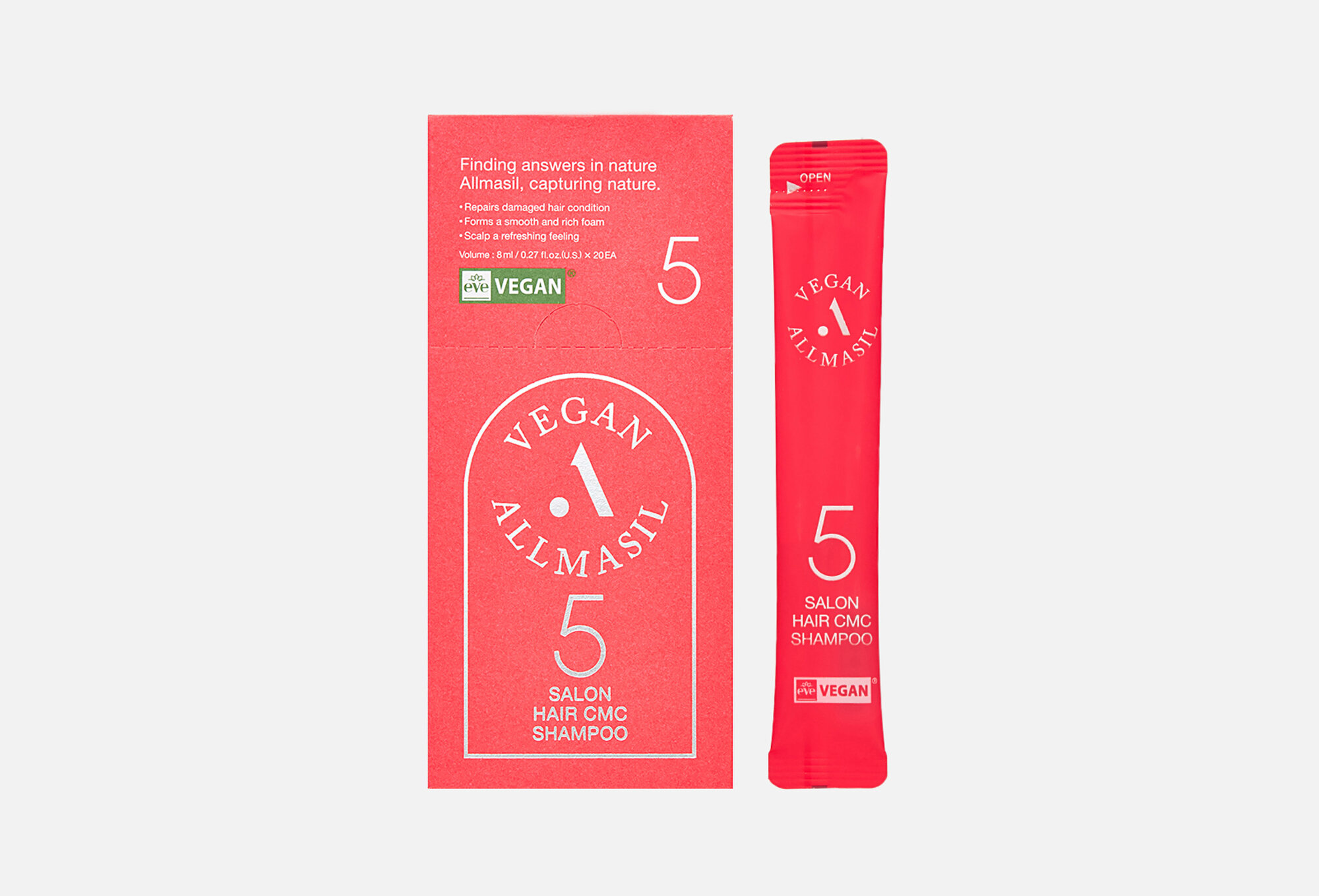 Шампунь для восстановления волос ALLMASIL 5 Salon Hair CMC Shampoo