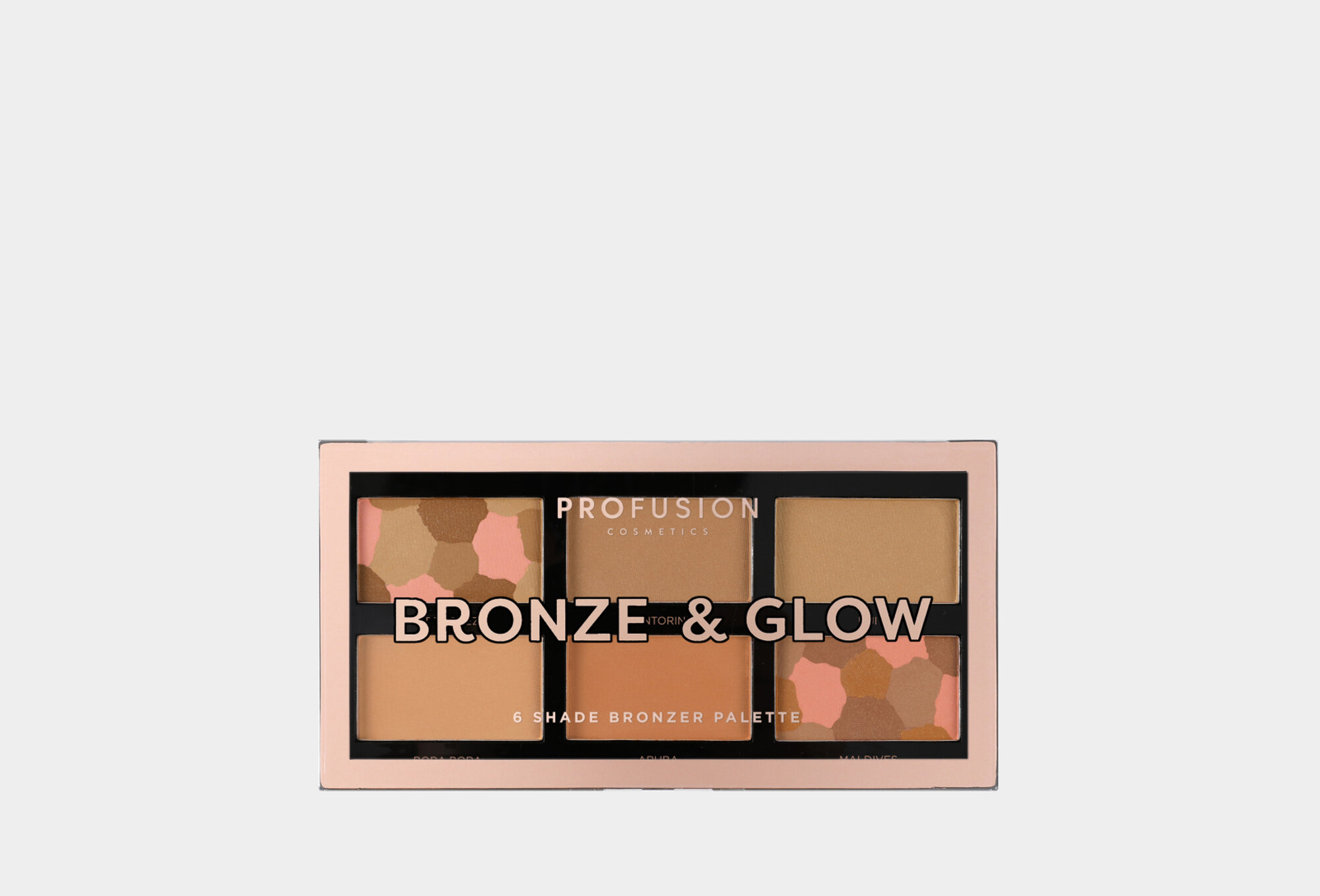 Палитра для макияжа лица PROFUSION Bronze & glow mini artistry