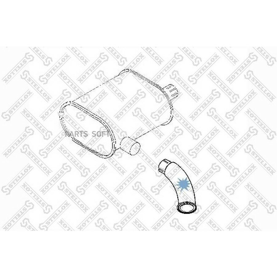 Труба глушителя · RVI PREMIUM Euro II MIDR 06.02.26/06.23.56 01.98-> от официального дистрибьютора, STELLOX, артикул 8203681SX