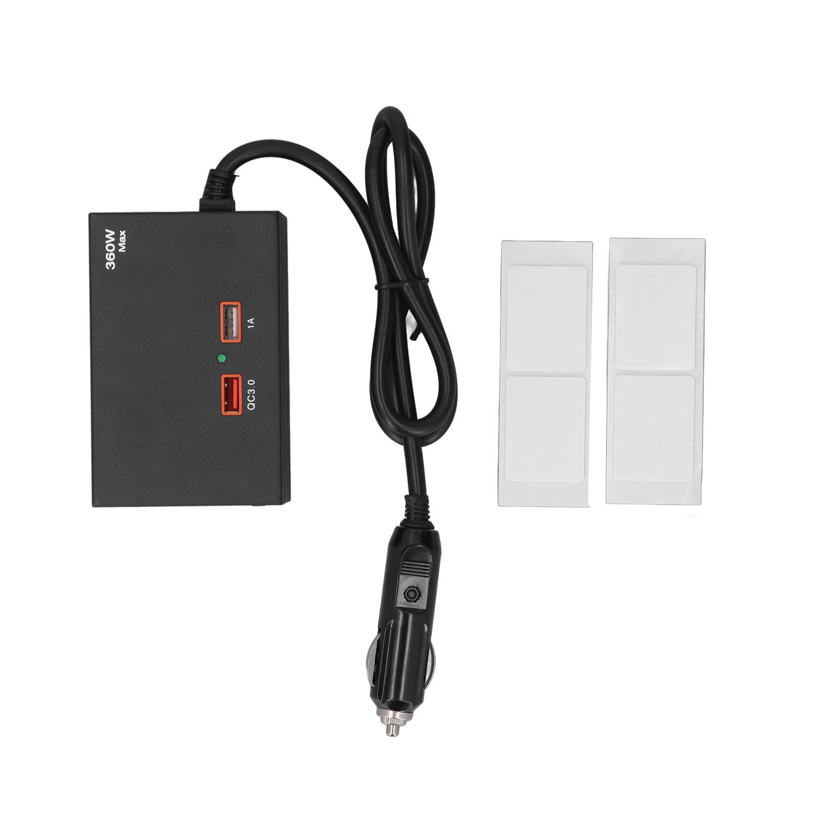 Автомобильное зарядное устройство 180 Вт 360 Вт USB-адаптер для быстрой зарядки 12 В 24 В от прикуривателя Многофункциональный Quick Charge 3.0 Dual Port