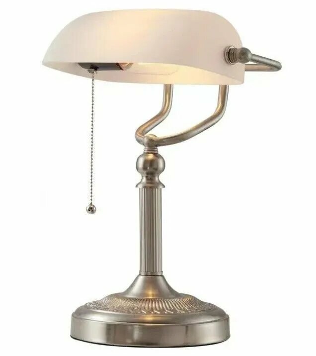 Настольная лампа Банкир ретро стиль, 28 39 см, стекло и металл