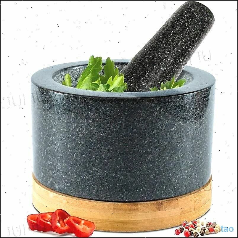 Ступка и пестик из натурального гранита